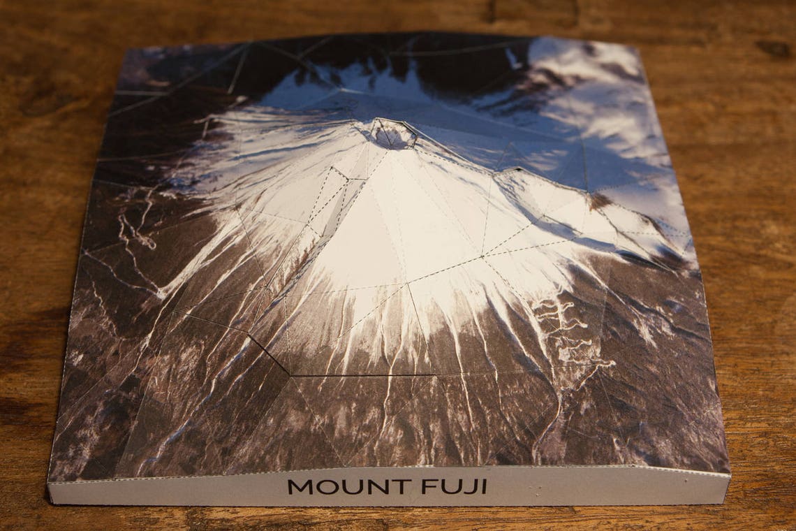 Mount Fuji Papercraft Mountain - Etsy