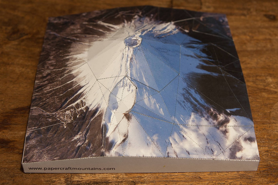 Mount Fuji Papercraft Mountain - Etsy