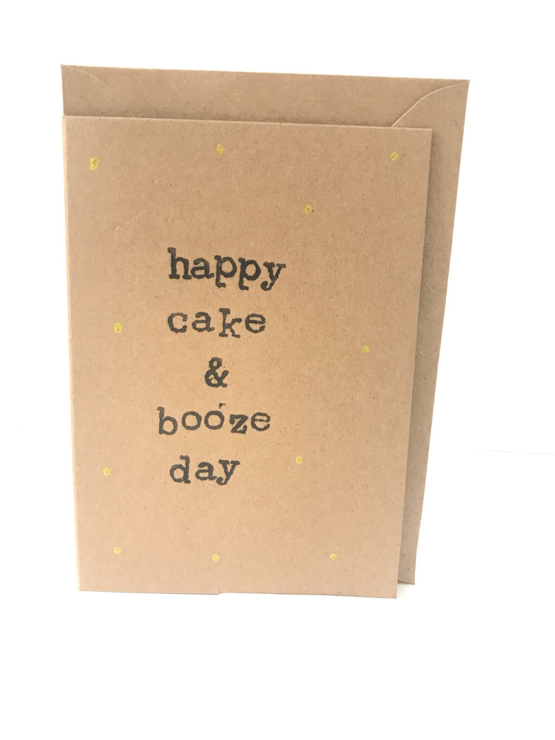 Happy Cake and Booze Day Handmade Brithday Card - Etsy
