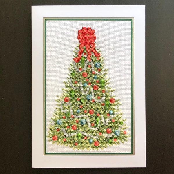 Christmas Cross Stitch Cards - Etsy UK