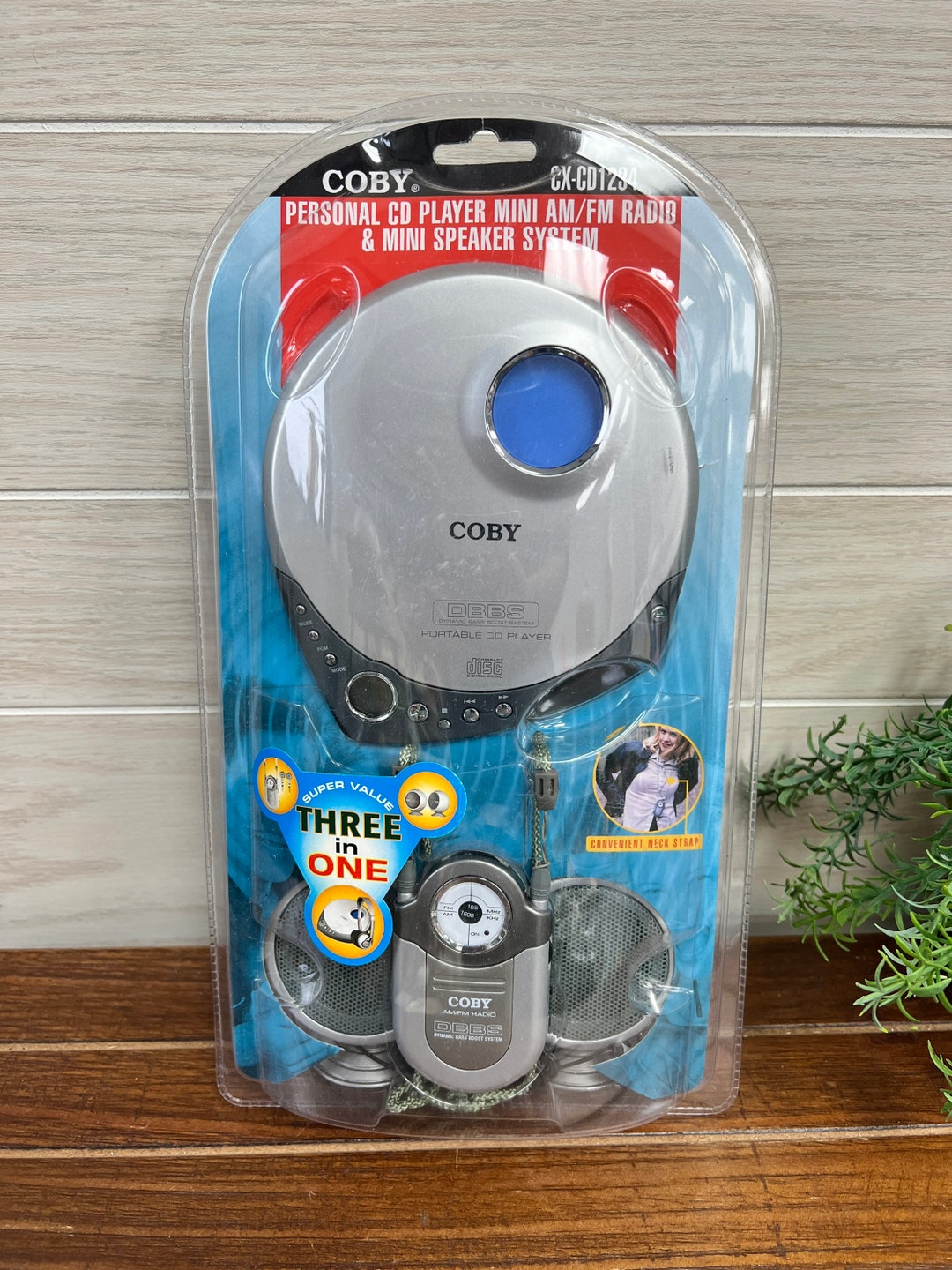Coby CX-CD1234 Portable Cd Player With Fm/am Radio and Mini Speakers ...
