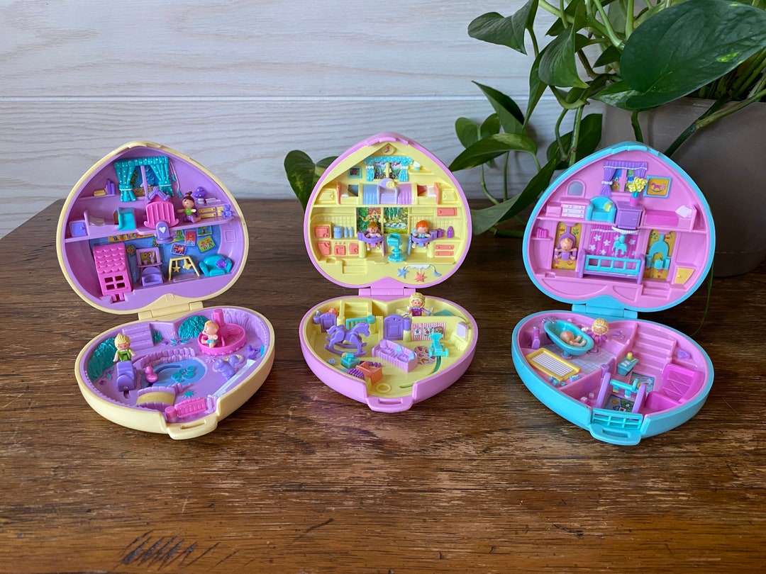 Rare Vintage Bluebird Polly Pocket 1994 Pollys Playtime Fun Baby ...