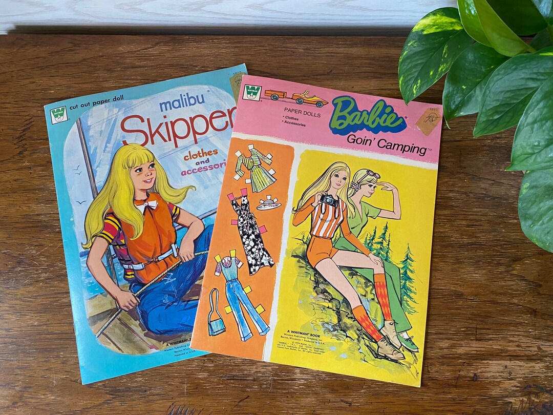 Vintage Barbie and Skipper Paper Dolls - Etsy