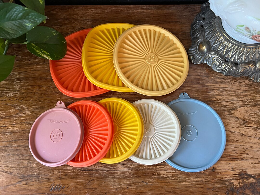 Vintage Accordion Tupperware Servalier Lids Replacements CHOICE Mid ...