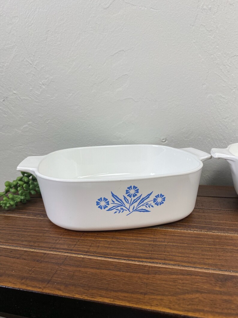 Set of 3 Vintage Blue Corn Flower Corning Ware Casserole - Etsy