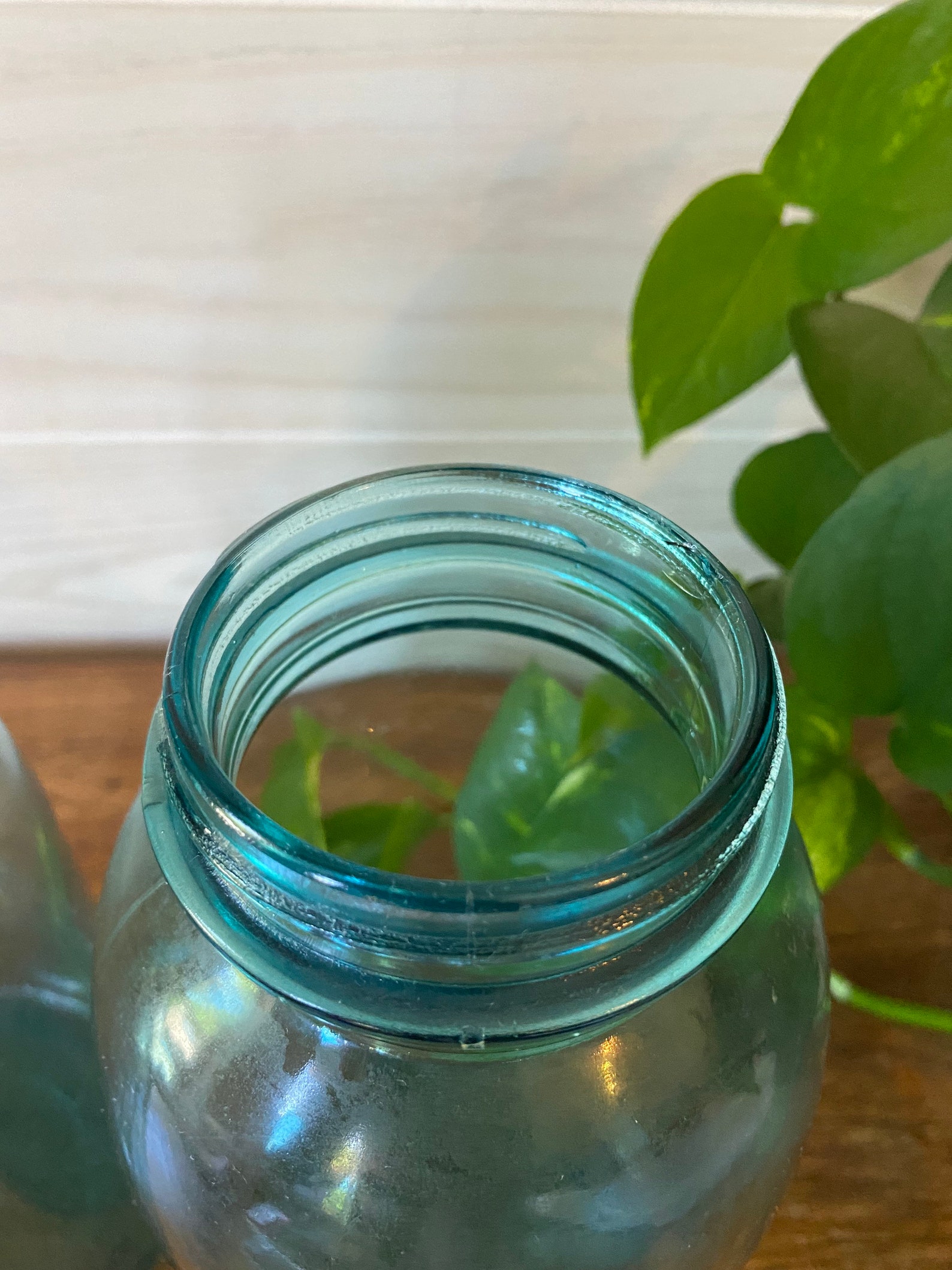 HALF GALLON Vintage Blue BALL Perfect Mason Canning Jar With - Etsy
