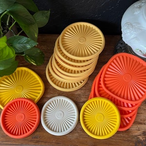 Vintage Accordion Tupperware Servalier Lids Replacements CHOICE Mid ...