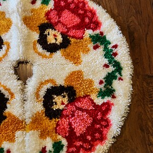 Handmade Mid Century Latchhook Angel Tree Skirt / Vintage - Etsy
