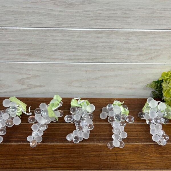 Lucite Grapes - Etsy