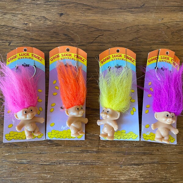 Troll Doll Keychain - Etsy
