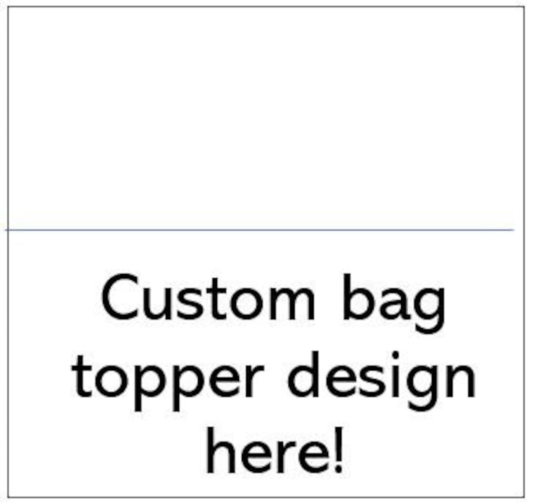 Custom Bag Topper Designs - Etsy