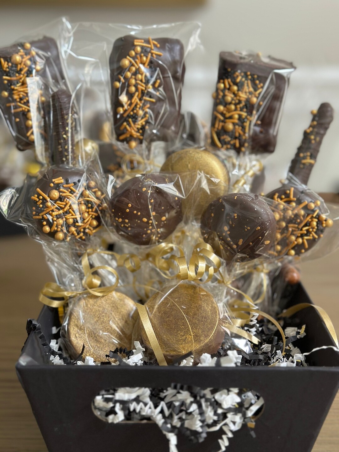 Black and Gold Treat Package - Etsy