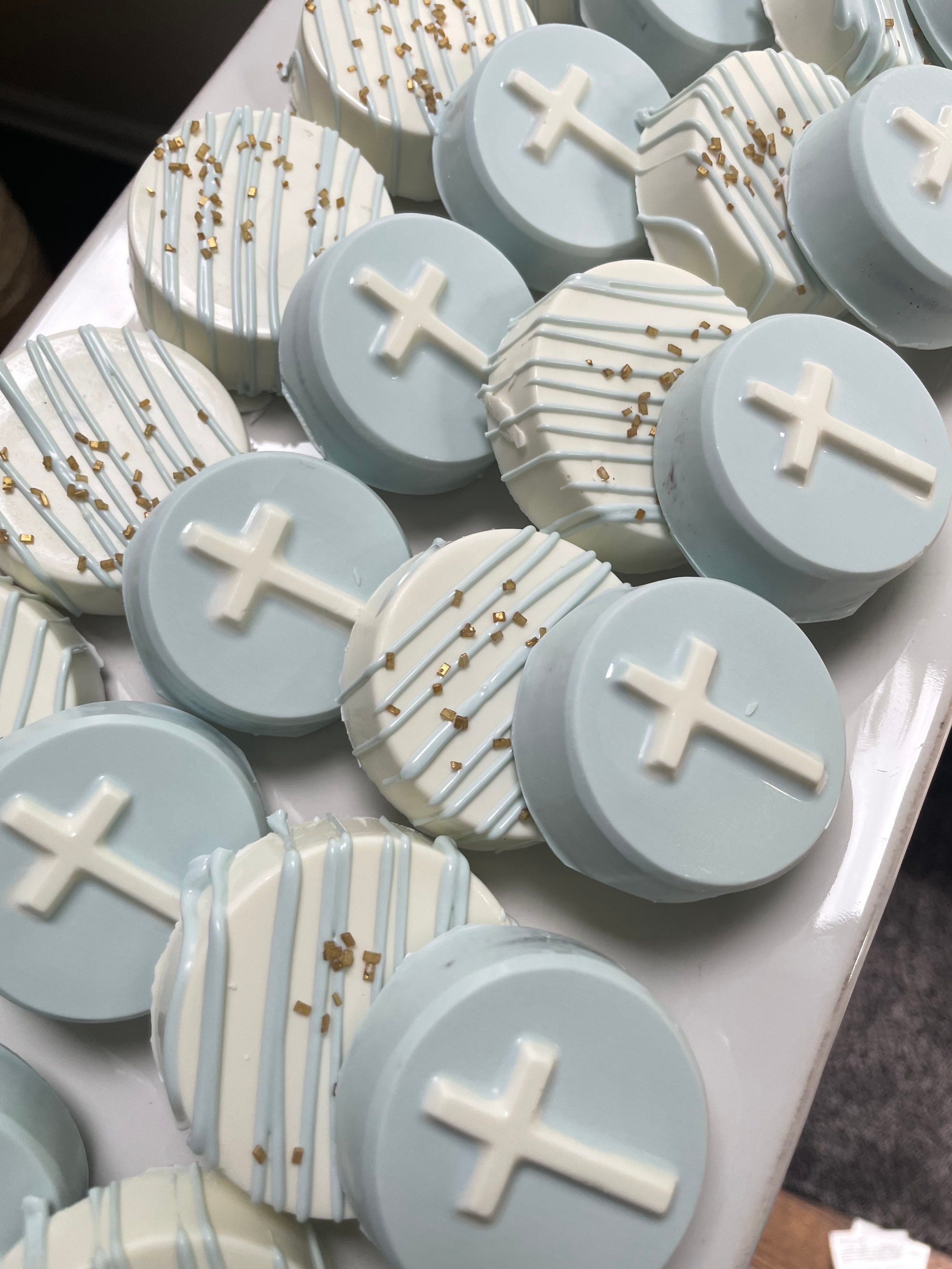 2 Dozen Baptism Communion Cross Chocolate Covered Oreos - Etsy