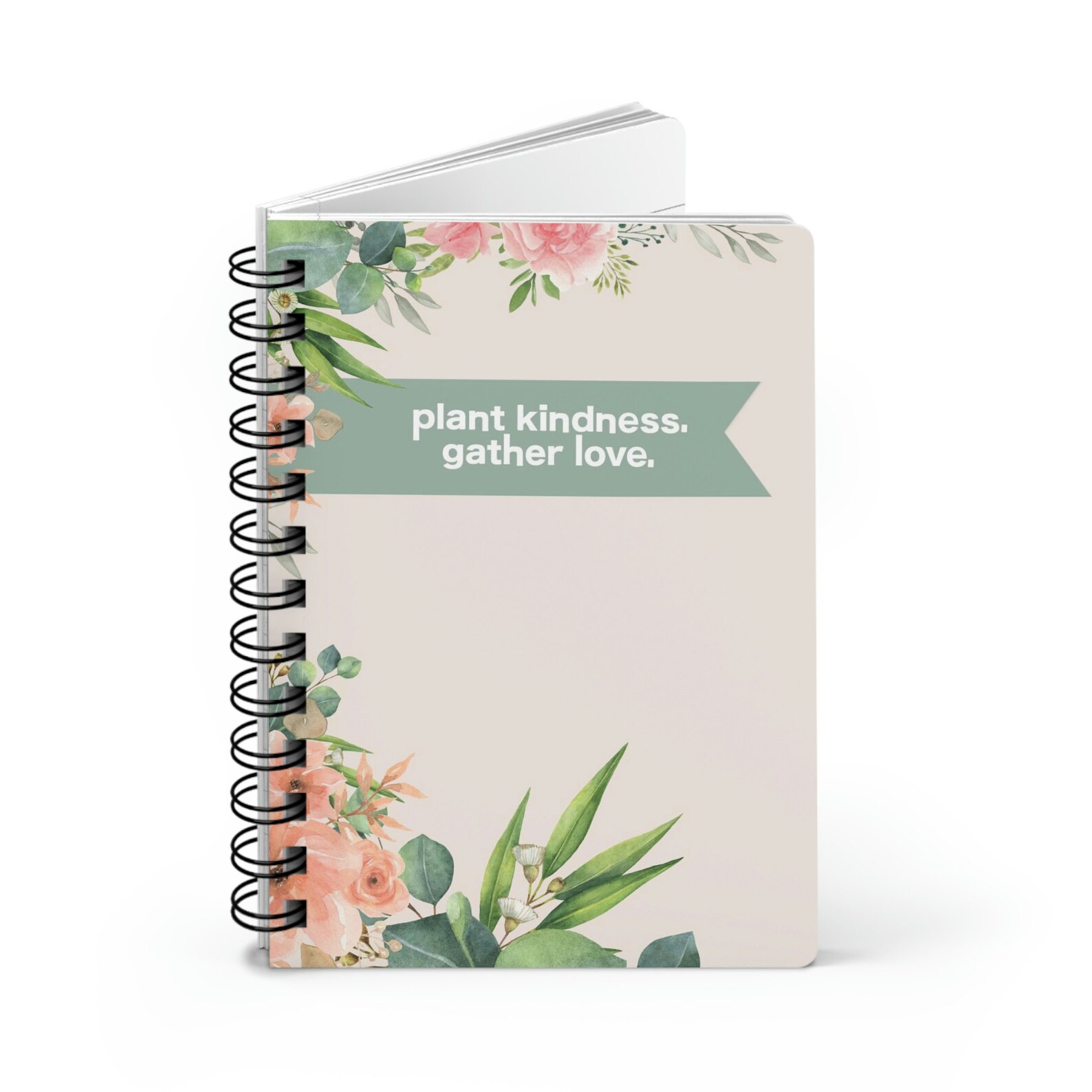 Plant Kindness, Gather Love Spiral Notebook - Etsy