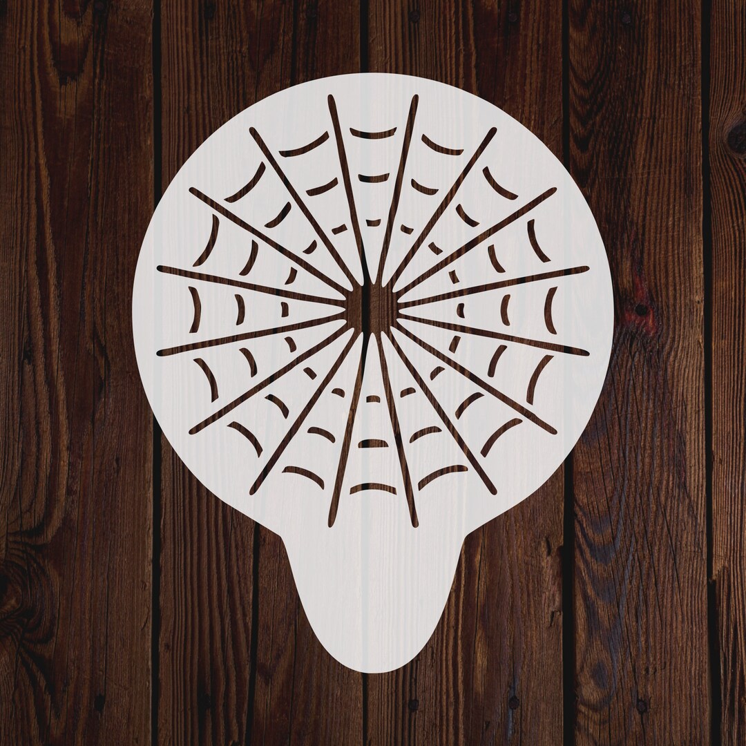 Spiderweb Craft Stencil Halloween Party Home Decorating Glass Fabric ...