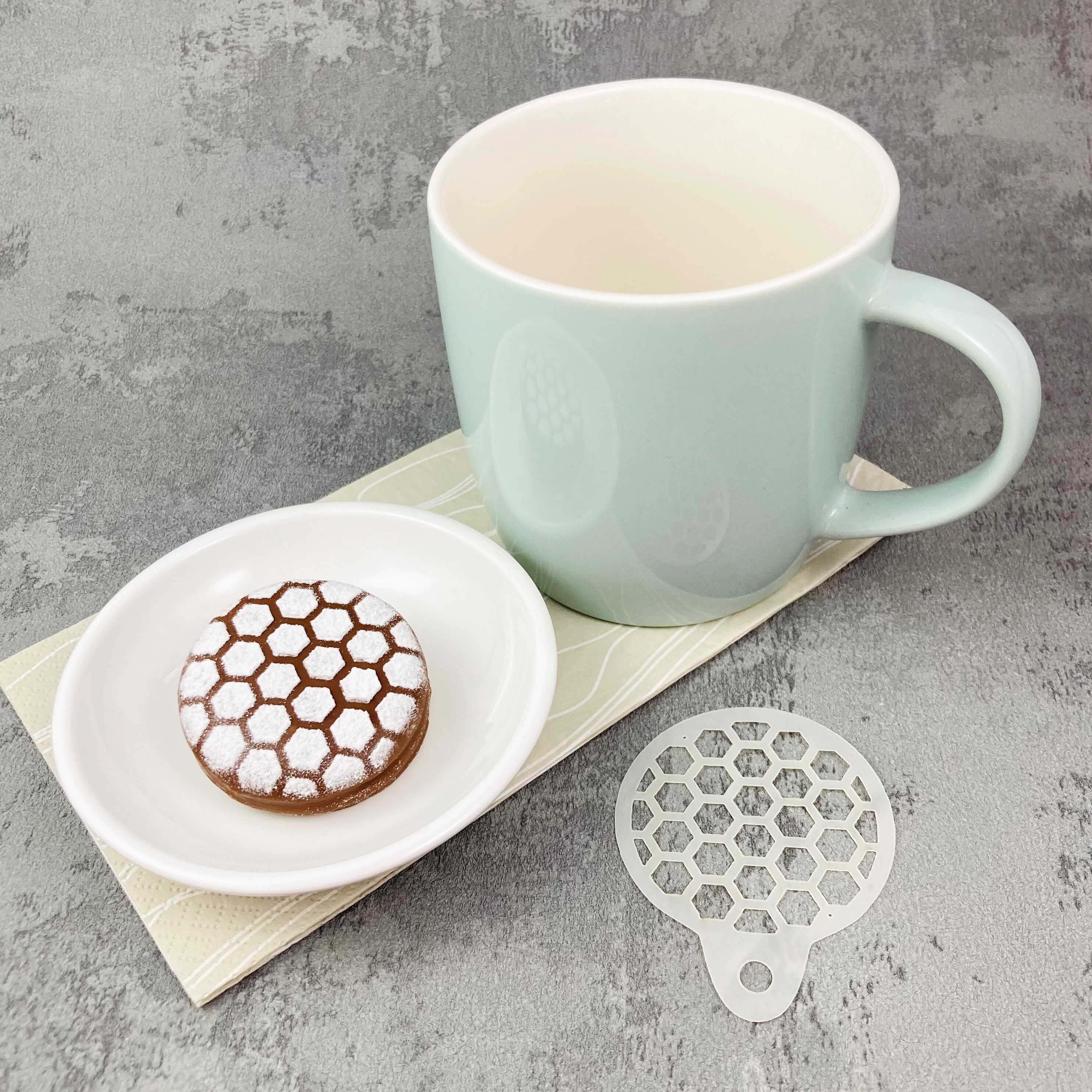 Bee Honeycomb Macaron Oreo Cookie Stencils Small Mylar Stencil | Etsy