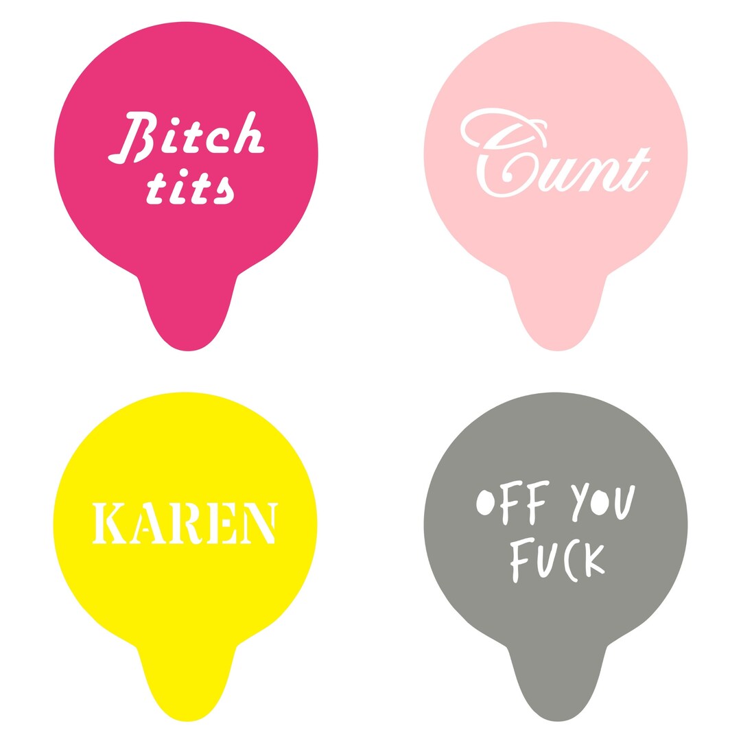 Funny Swear Word Coffee Stencil – Rude Barista Gift, Acrylic Latte Art ...