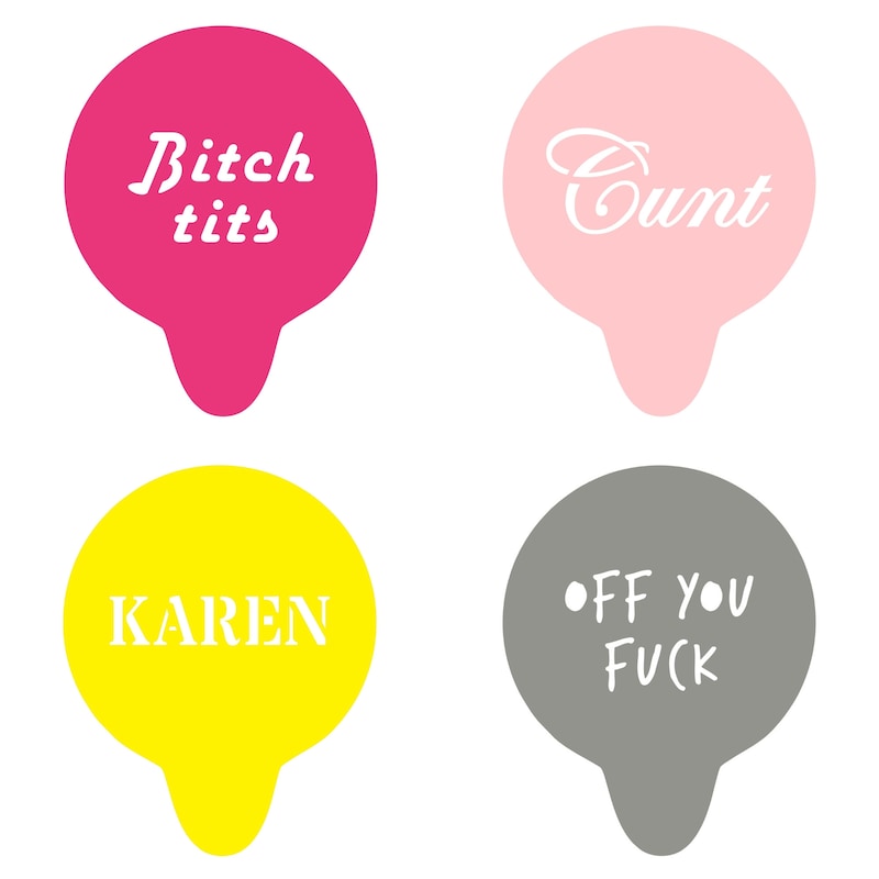Coffee Stencils Rude - Etsy
