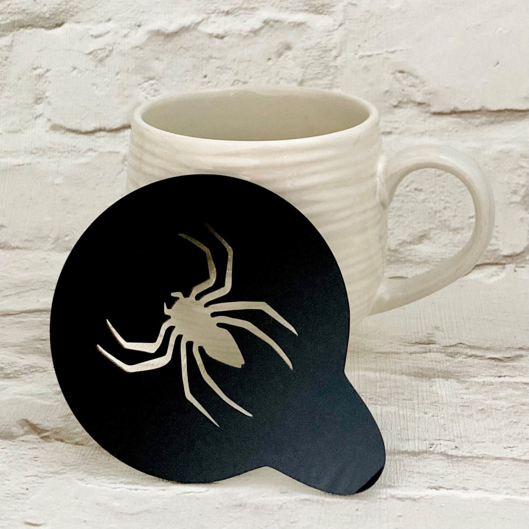 Spider Coffee Stencil Halloween Party Insect Lovers Creepy Spooky Scary ...