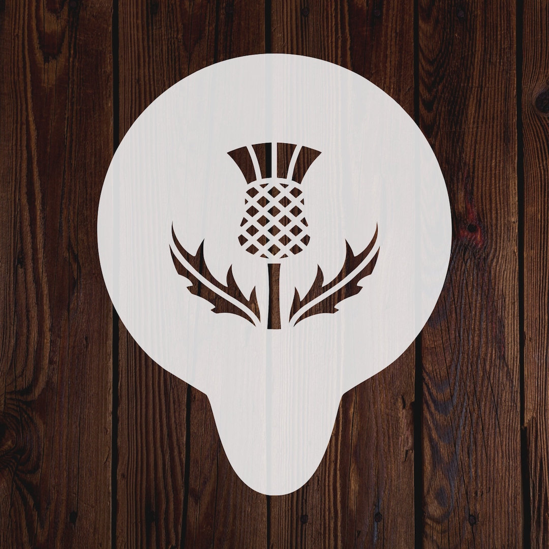 Thistle Craft Stencil Scottish Flower Design Glasgow Edinburgh for Home ...