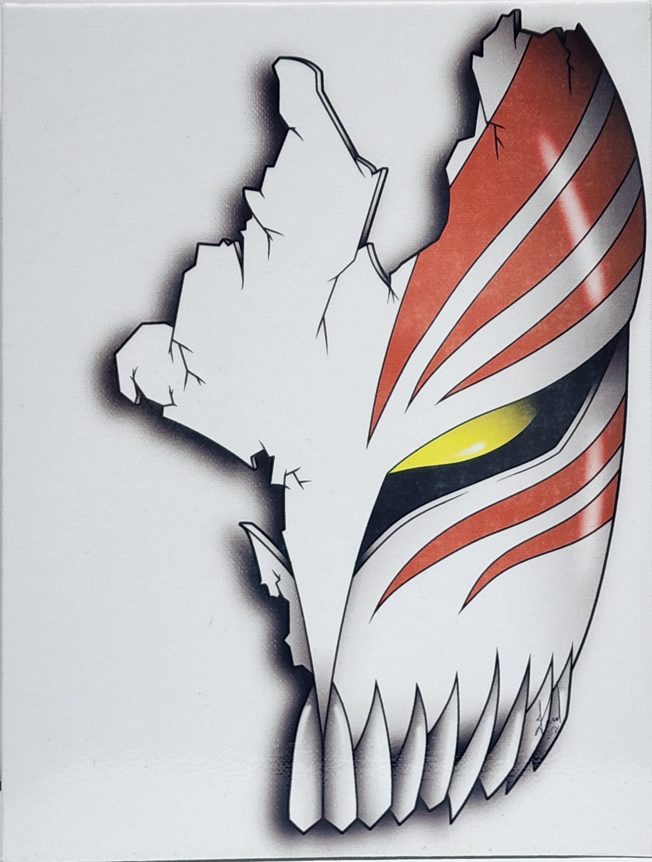 Bleach Ichigo Hollow Mask Drawings