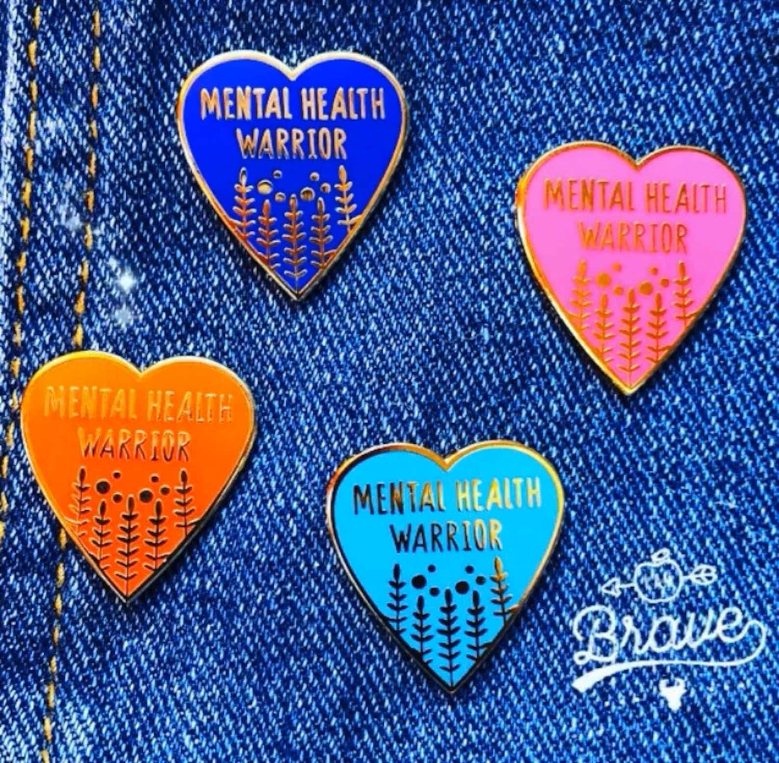 Mental Health Awareness - Enamel Pin - Etsy UK