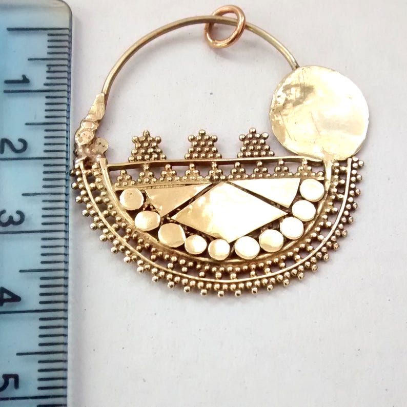 Gold Nose Ring From Oasis in Western Desert of Egypt Converted - Etsy