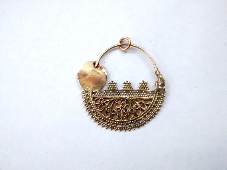 Gold Nose Ring From Oasis in Western Desert of Egypt Converted - Etsy