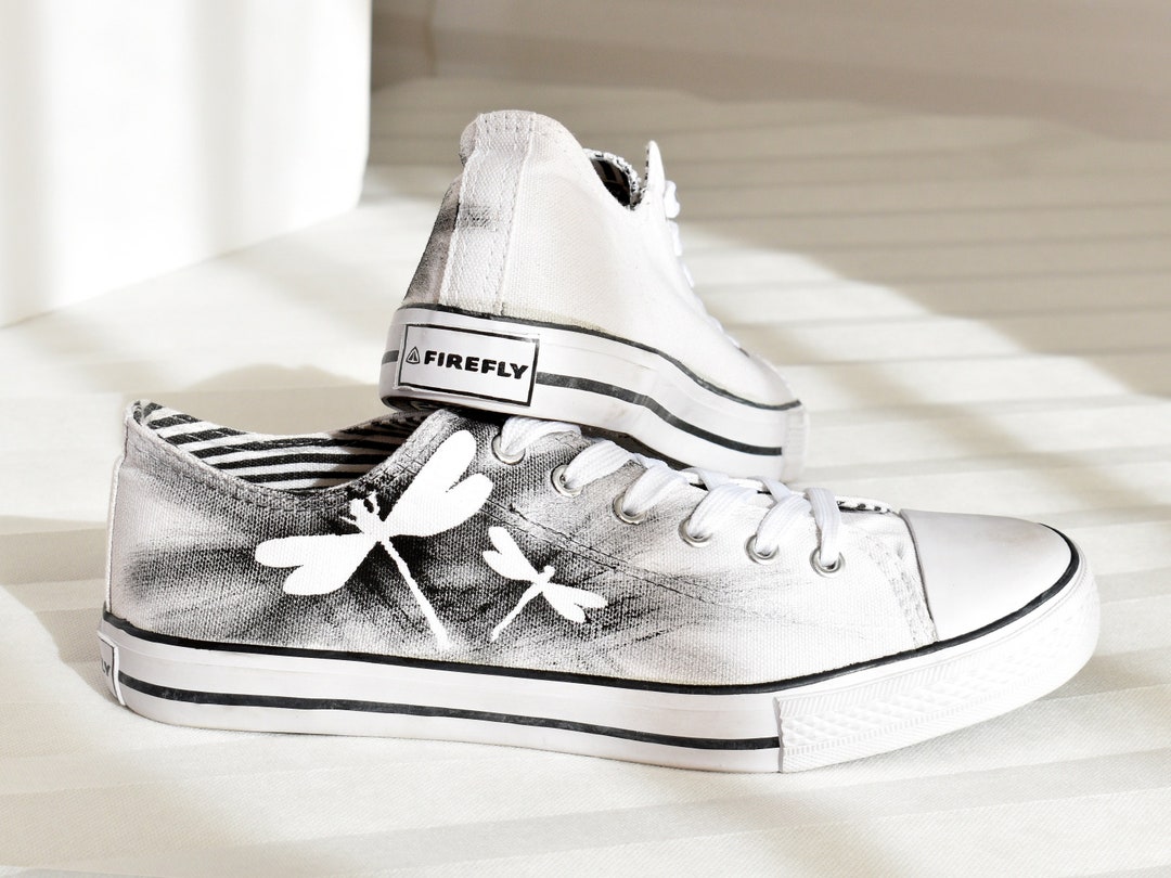 Dragonflies Custom Painted Sneakers. Choose Any Colour - Can Be ...