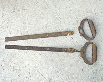 1 Antique Drawer Pull With Rust, Rusty Hardware for Dresser Drawers ...