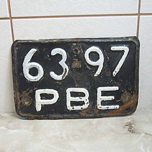 Car Number, Moto Number, Collectible Car Number Ussr 1960-1970s - Etsy