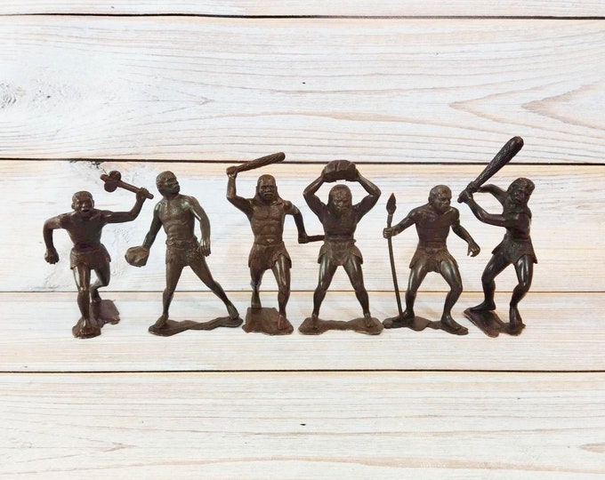 Plastic Figures, Cave People, Neanderthals, Caveman Figurine ...