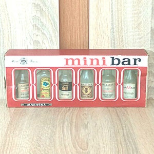 Collection old small alcohol bottles 50ml Set of 6 bottles | Etsy