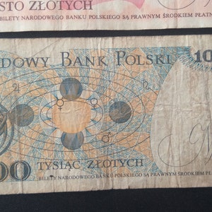 Polish Money Old Polish Currency Set of 3 Banknotes 50 - Etsy