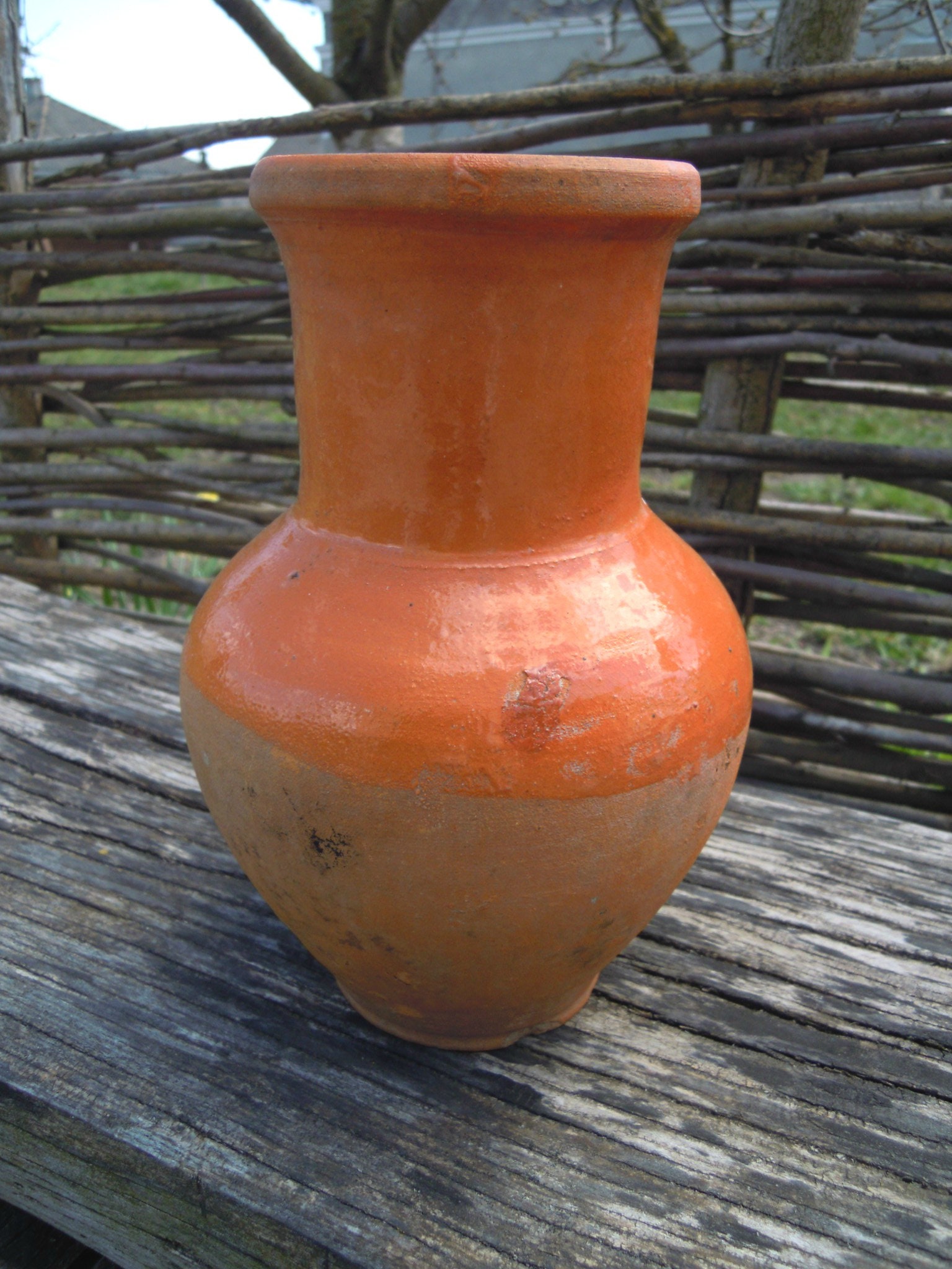 Clay Jug Antique Ukrainian Pitcher - Etsy