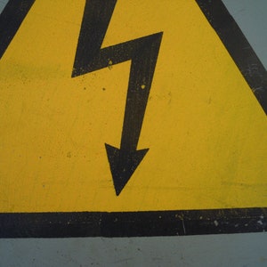 Metal Sign, Danger, Electric Current, High Voltage Sign - Etsy