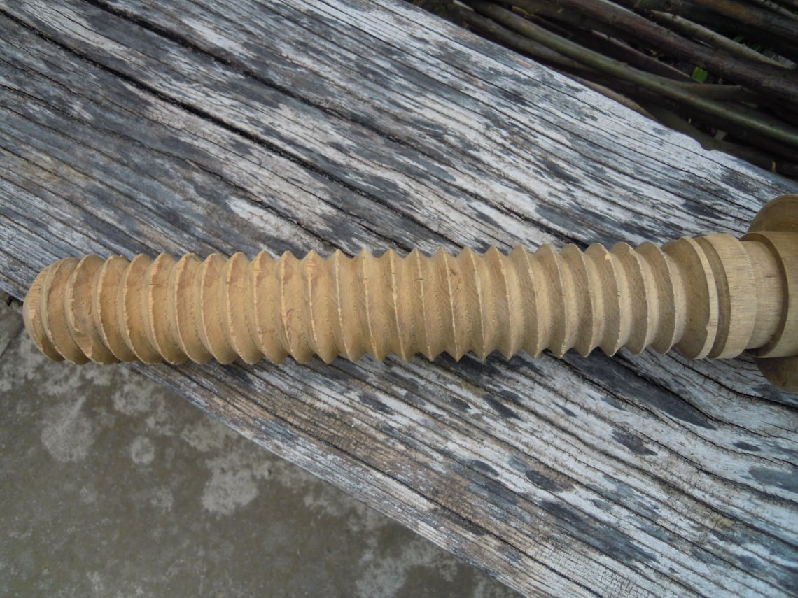 Large wooden screw Antique wooden detail | Etsy