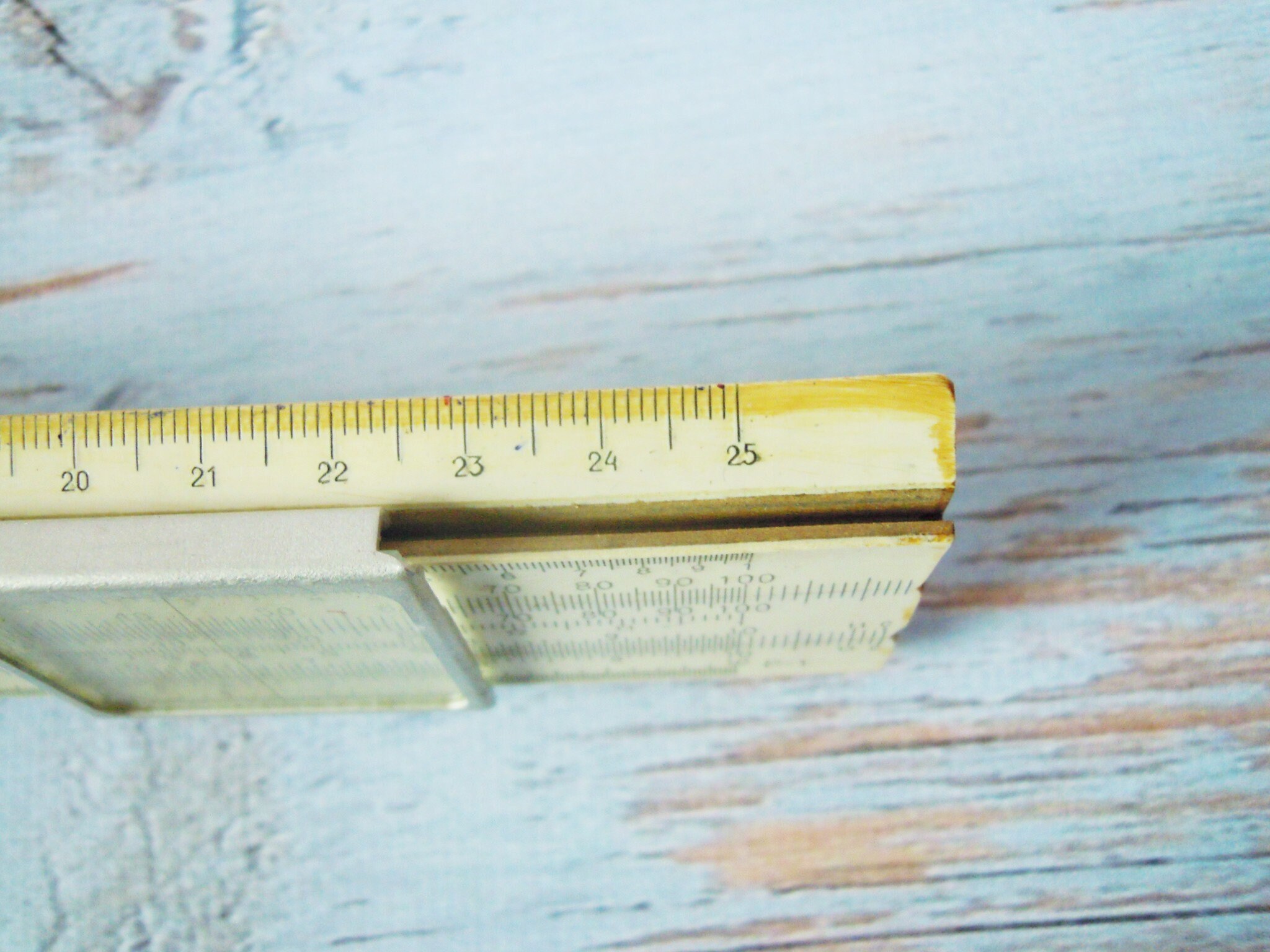 Logarithmic Ruler Old Measuring Instrument Measuring Tool | Etsy