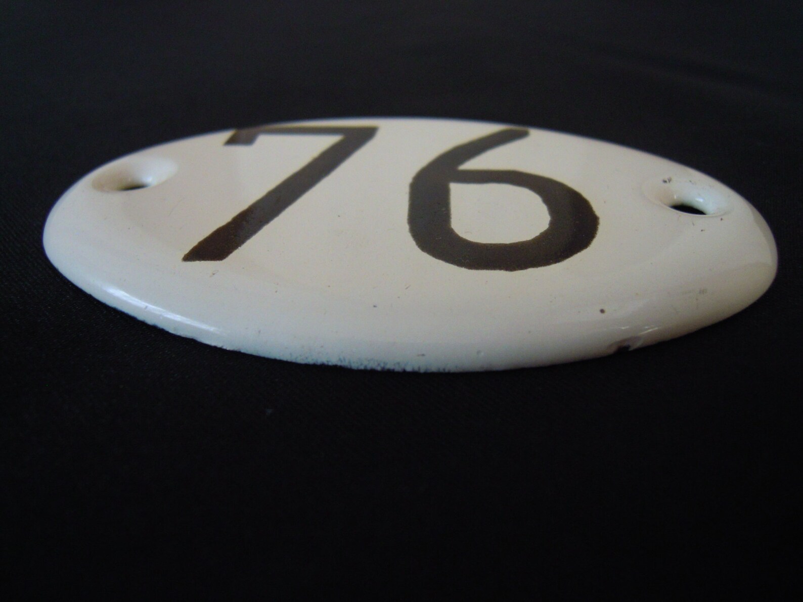 Door number Metal enamel sign | Etsy