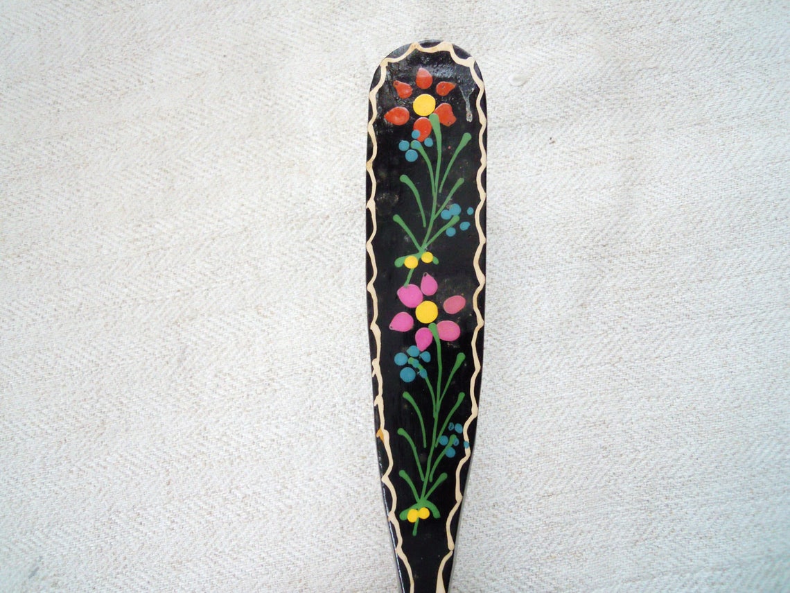 Wood Spoon Hand Painted Spoon Wooden Spoon Floral Spoon - Etsy