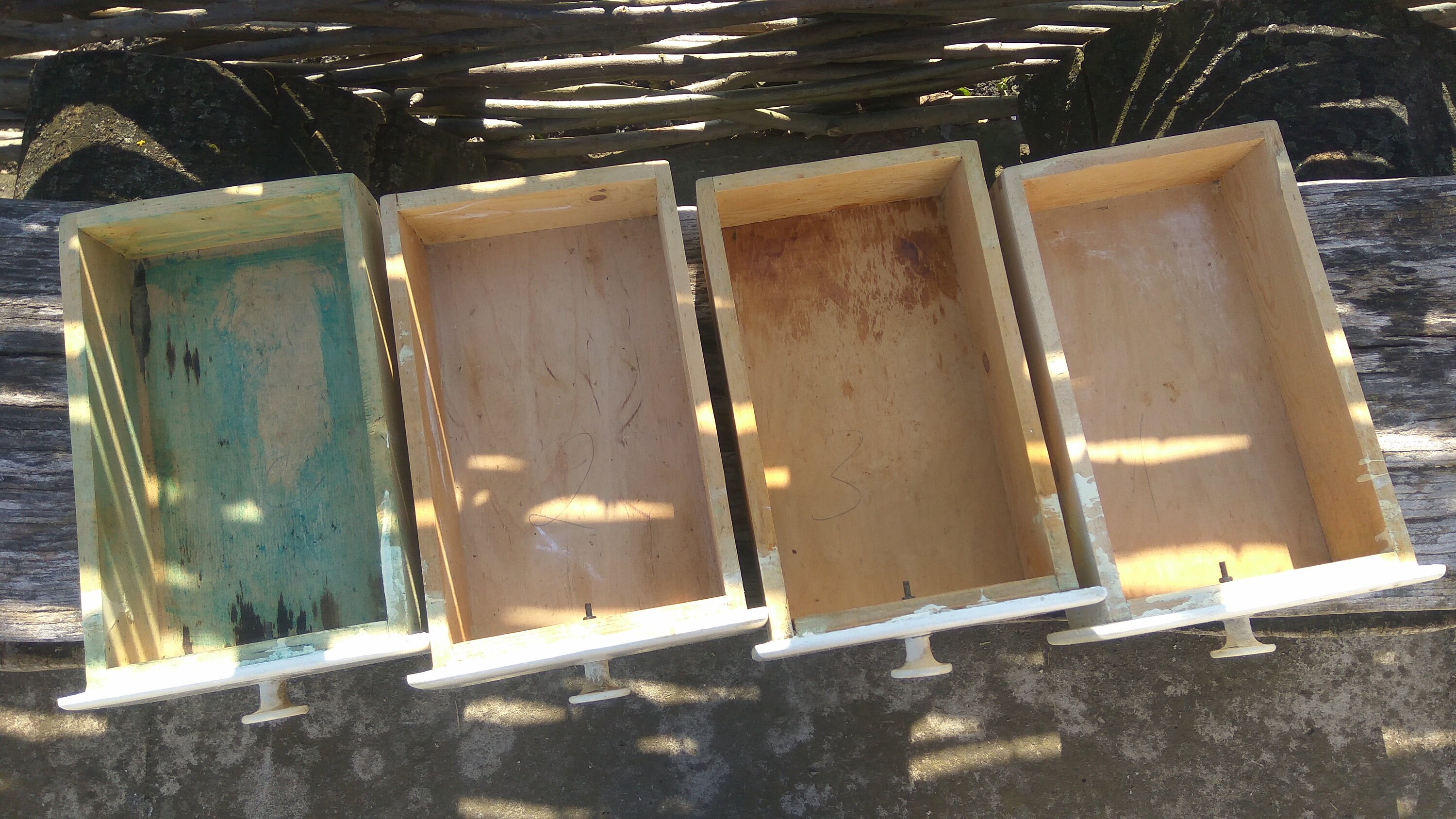 Wooden Drawers Wood Boxes Set of 4 Pieces Wooden Succulent | Etsy