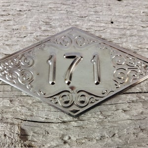 Door Sign Metal Sign Metal Number Number 171 - Etsy