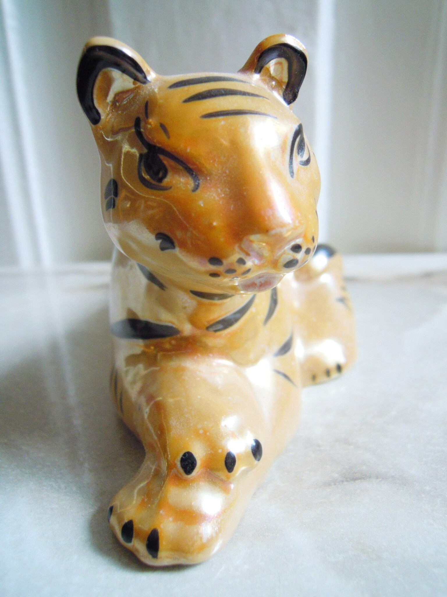 Porcelain Figurine Tiger Lying Tiger Symbol of 2022 - Etsy