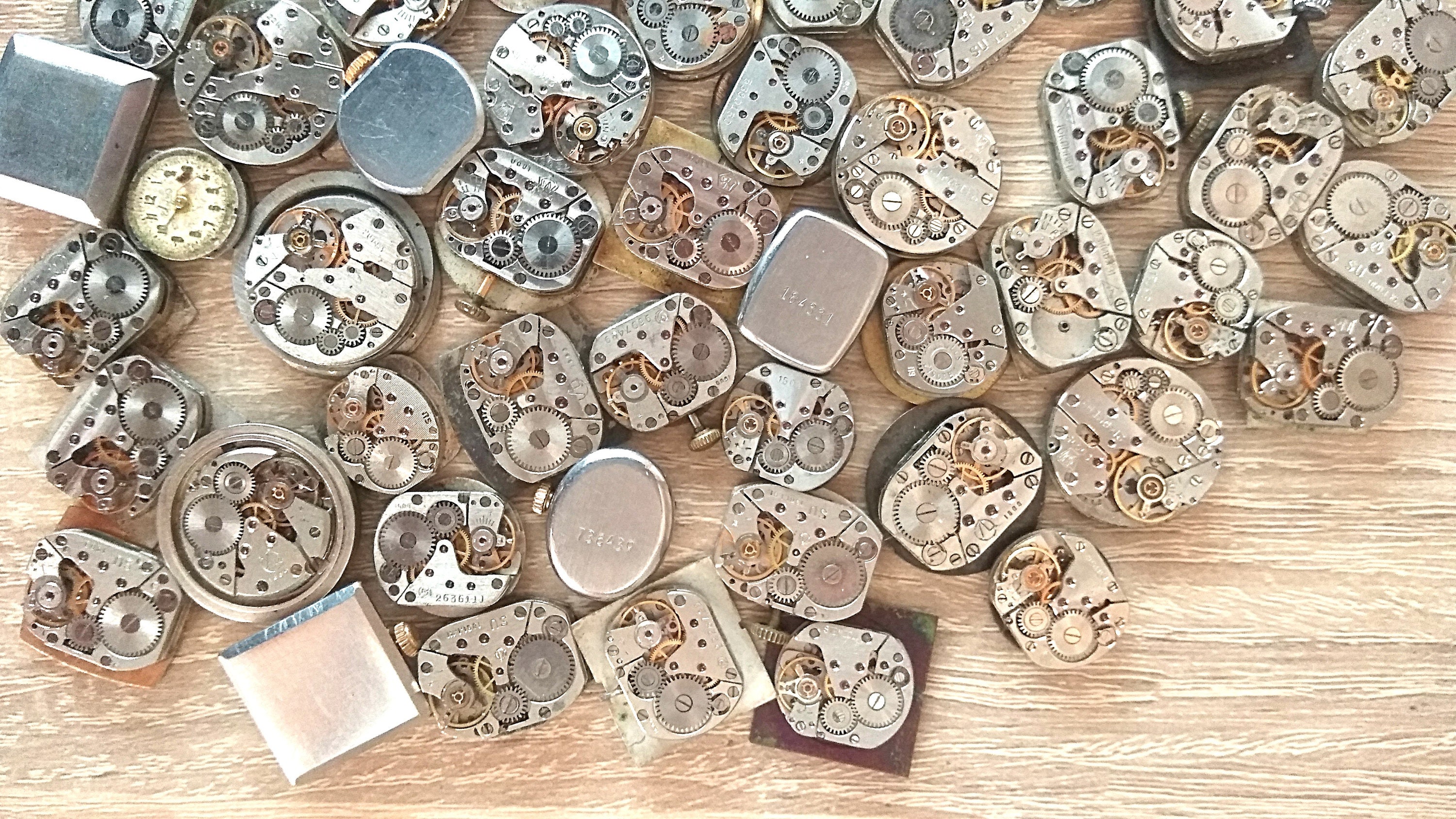 Broken Watches Wrist Watches 100 Pcs Dials Mechanisms - Etsy