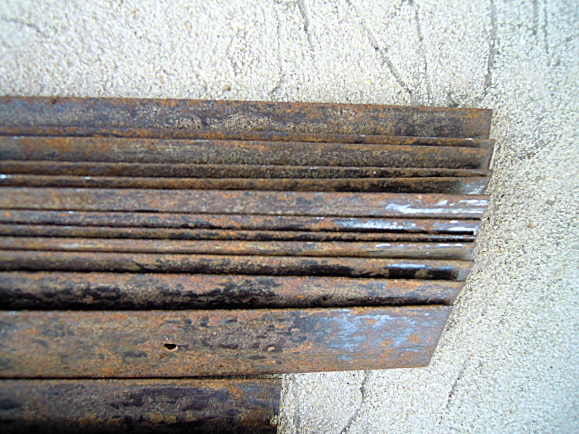 Stripes of Rusty Sheet Metal | Etsy