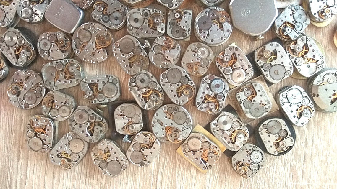 Broken Watches Wrist Watches 100 Pcs Dials Mechanisms - Etsy
