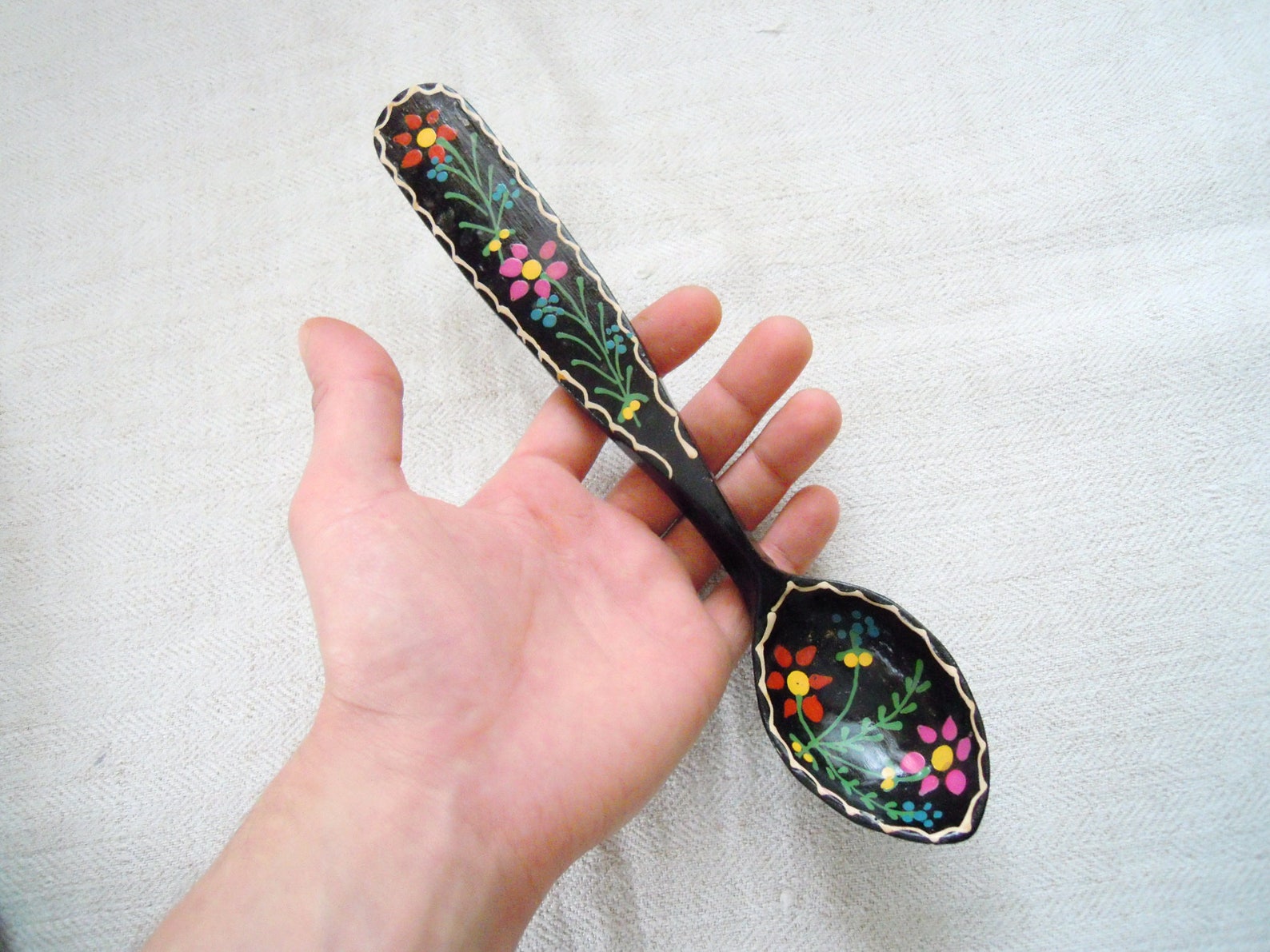 Wood Spoon Hand Painted Spoon Wooden Spoon Floral Spoon - Etsy