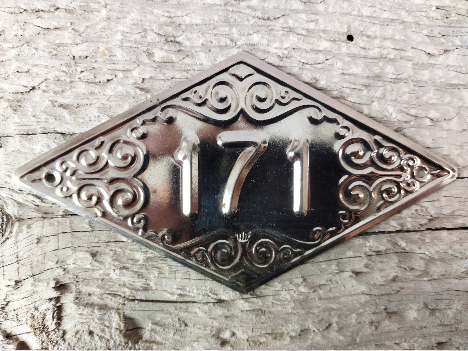 Door Sign Metal Sign Metal Number Number 171 - Etsy