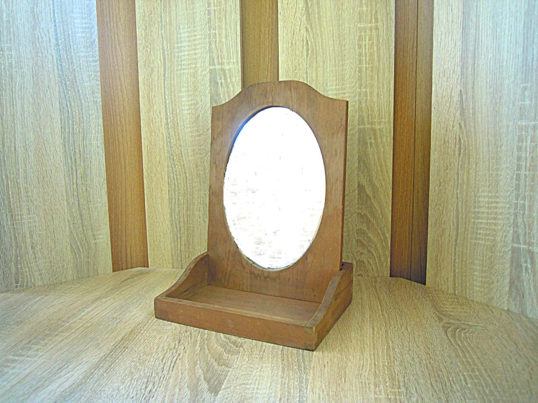 Tabletop Mirror, Mirror on a Support, Mirror on a Stand, Oval Mirror ...