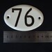 Door Number, Metal Enamel Sign - Etsy
